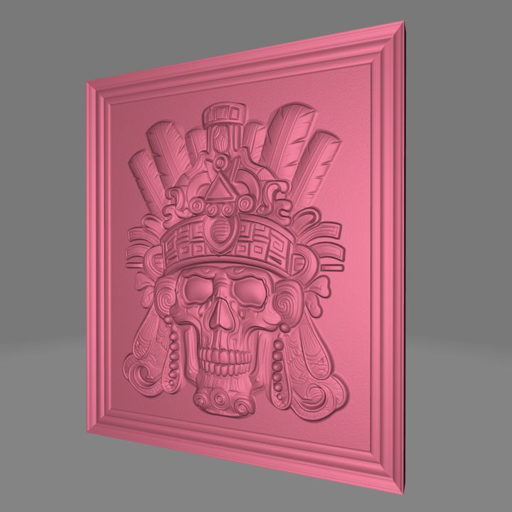 3D Printable Maya Skull by 1xMerch