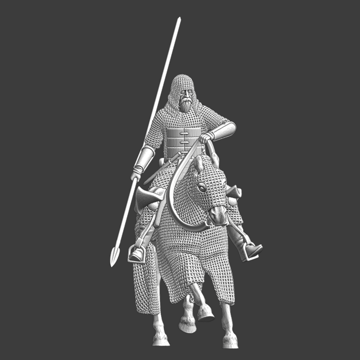 3D Printable Steppe Warrior - Mounted Heavy Cavalry by Northern ...