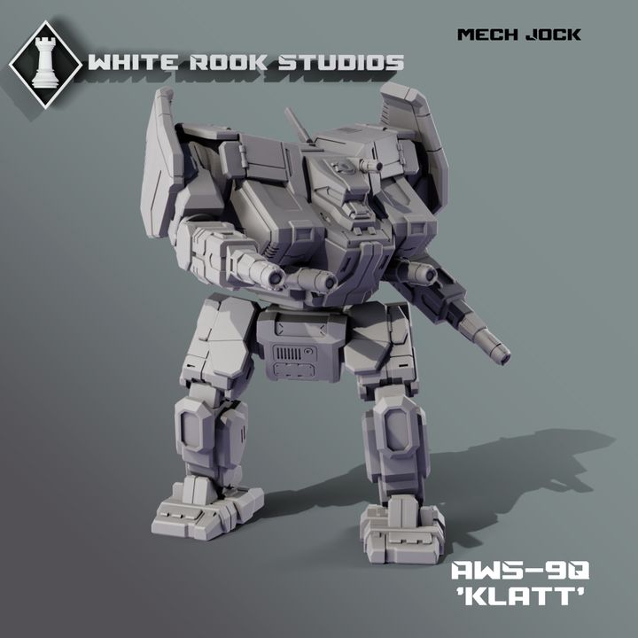 3D Printable American Mecha - AWS Pretty Good - Mech Jock by White Rook ...