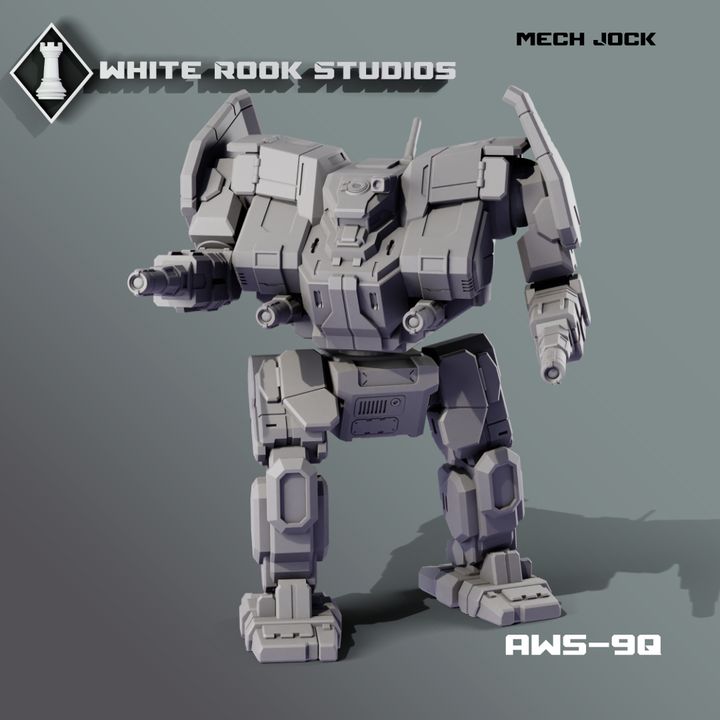 3D Printable American Mecha - AWS Pretty Good - Mech Jock by White Rook ...