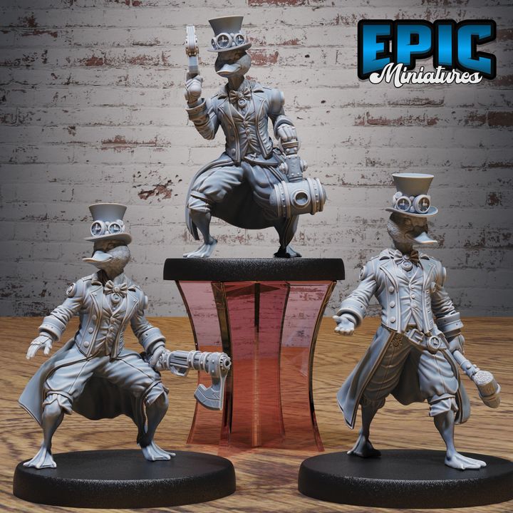 3D Printable Sir Gooselot Set / Goose Tribe Warrior / Humanoid Bird ...