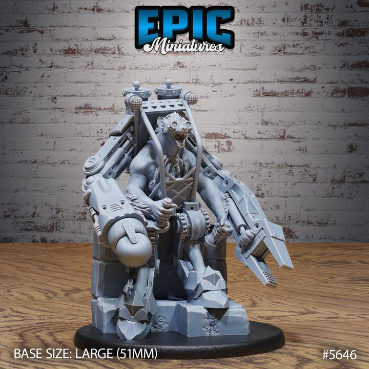 3D Printable Artificer Gnoll Rest / Hyena Hybrid Construction ...