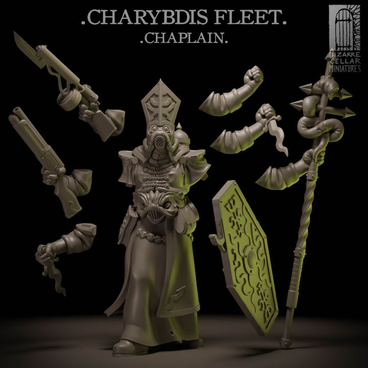 3D Printable CHARYBDIS CHAPLAIN (Pre-supported/multiparts) by Bizarre ...