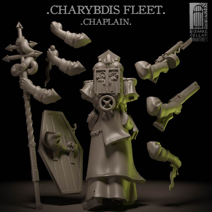 3D Printable CHARYBDIS CHAPLAIN (Pre-supported/multiparts) by Bizarre ...