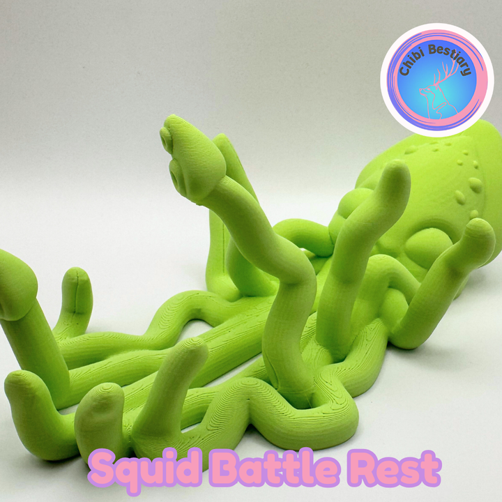 3D Printable Squid Battle Rest ( For whales and sea animals) by ...