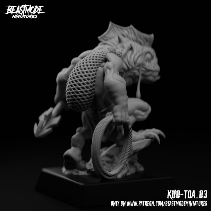 3D Printable Kuo-Toa_03 by Beastmode Miniatures