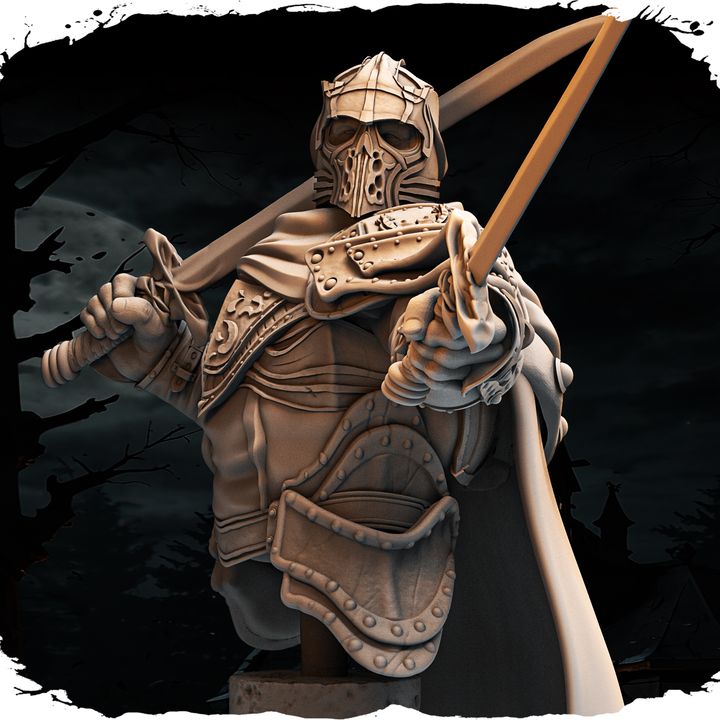 3D Printable Bust Sir Balyn la Savage by Haito