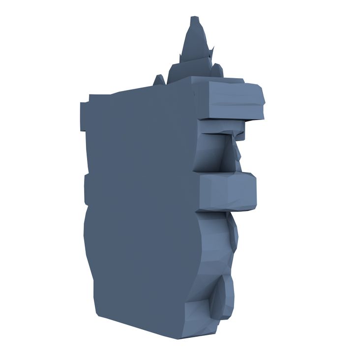 3D Printable Aztec Sculpture Low Poly by 1xMerch