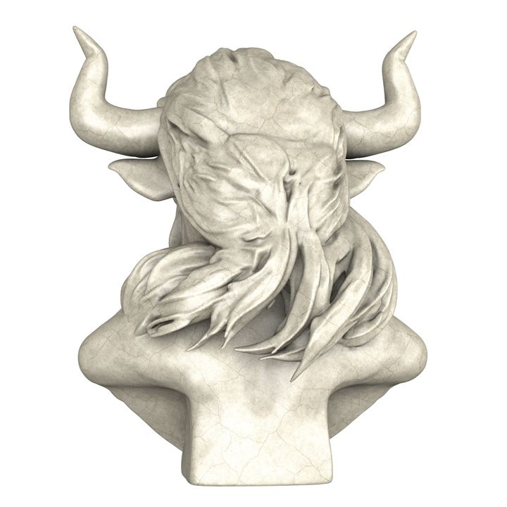 3D Printable Minotaur Bust by 1xMerch