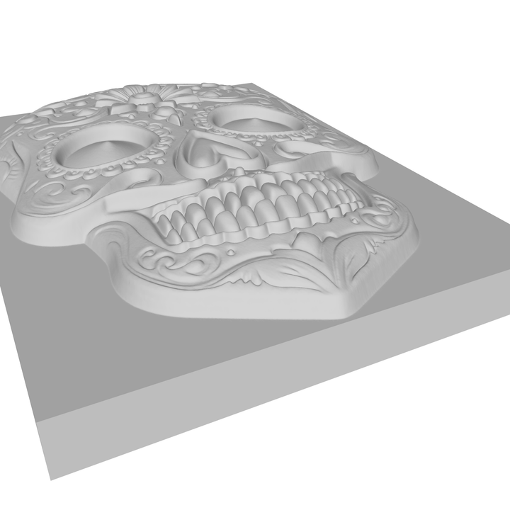 3D Printable Sugar Skull by 1xMerch