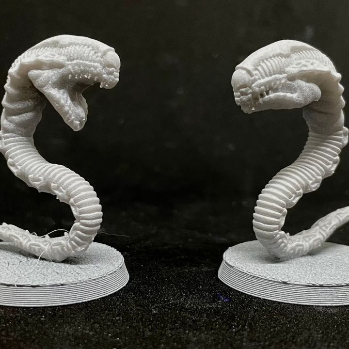 3D Printable Horde of Gigeresque Tadpoles ( 18 ) by DrakessonDesign