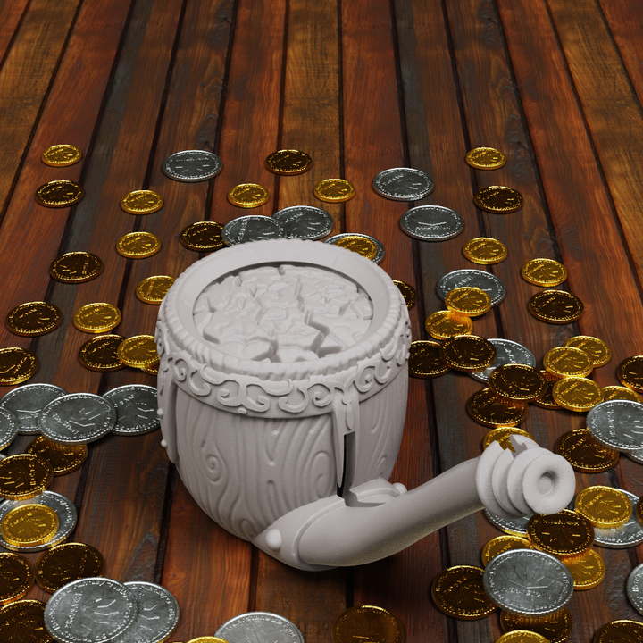 3D Printable Hobbit pipe money box by Crosslances