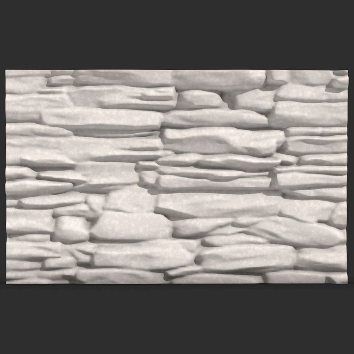 3D Printable Stone Wall 375 by 1xMerch