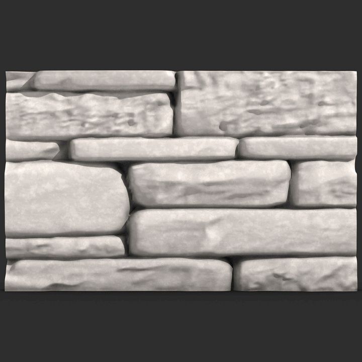 3D Printable Stone Wall 380 by 1xMerch