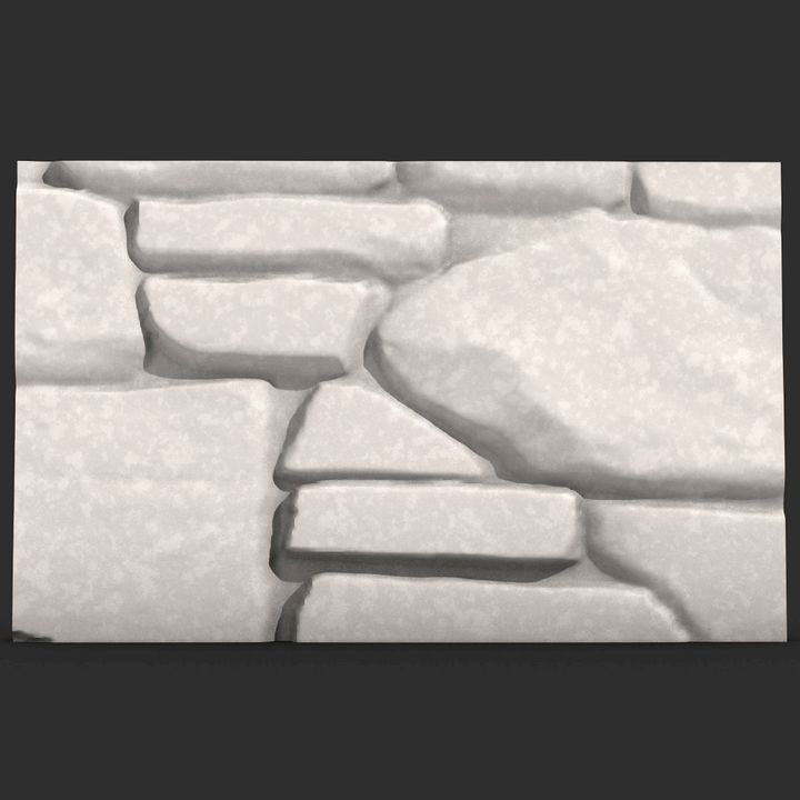 3D Printable Stone Wall 381 by 1xMerch