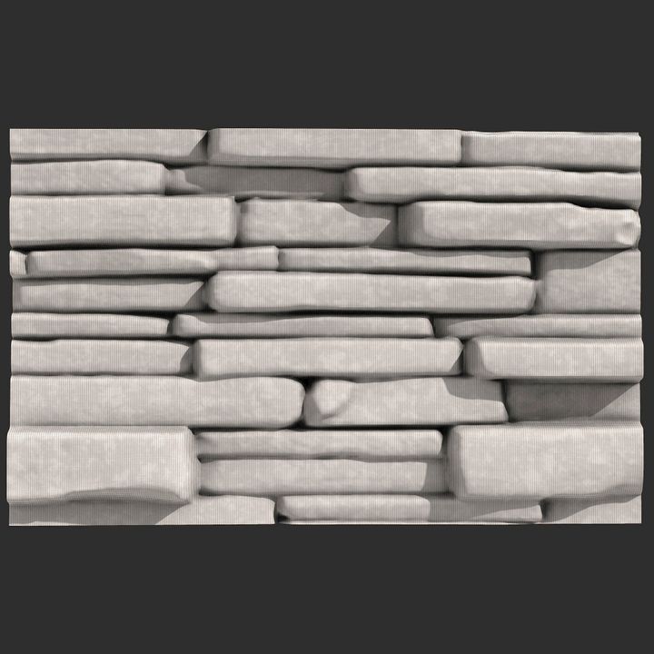 3D Printable Stone Wall 382 by 1xMerch