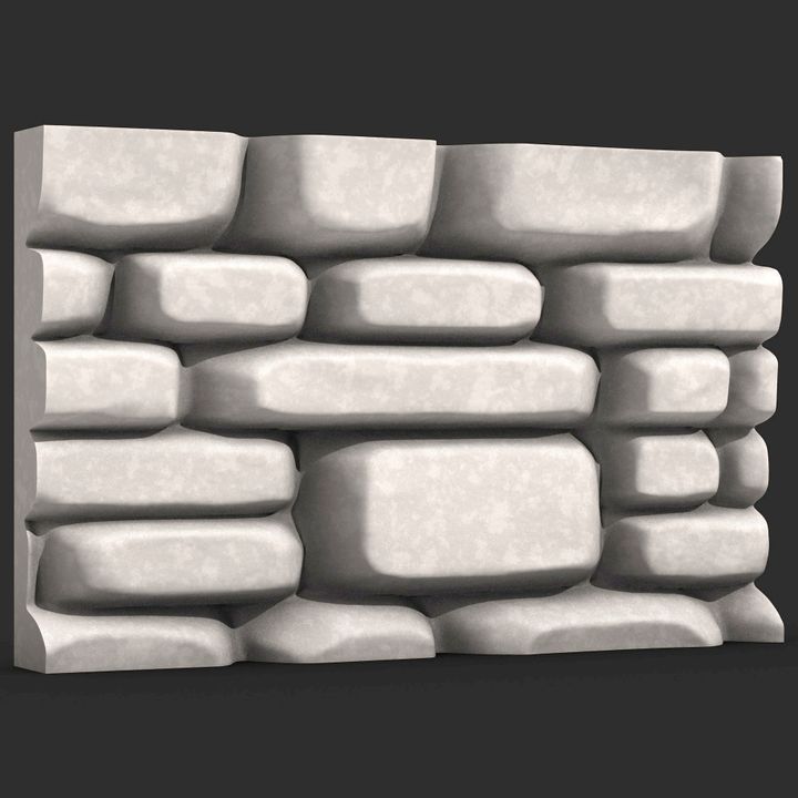 3D Printable Stone Wall 385 by 1xMerch