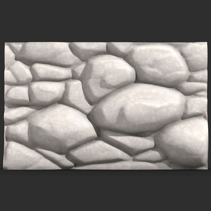 3D Printable Stone Wall 387 by 1xMerch