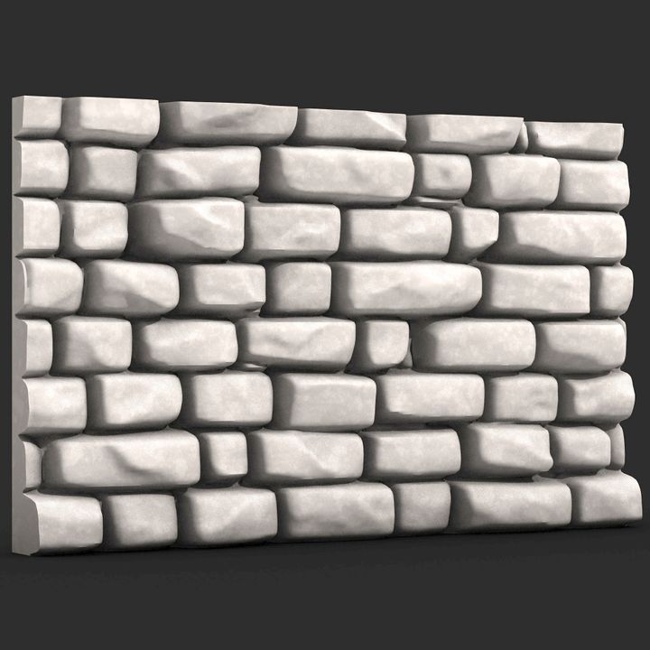 3D Printable Stone Wall 389 by 1xMerch