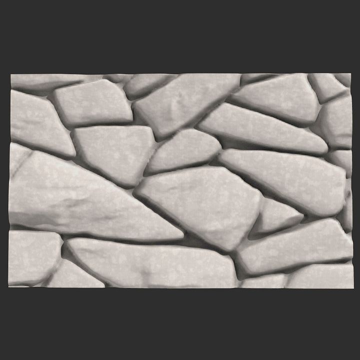 3D Printable Stone Wall 395 by 1xMerch