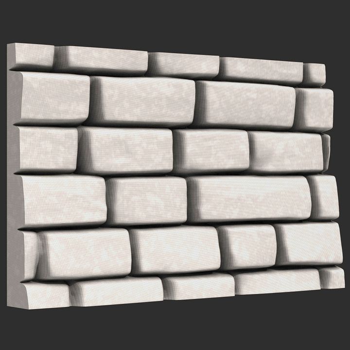 3D Printable Stone Wall 396 by 1xMerch