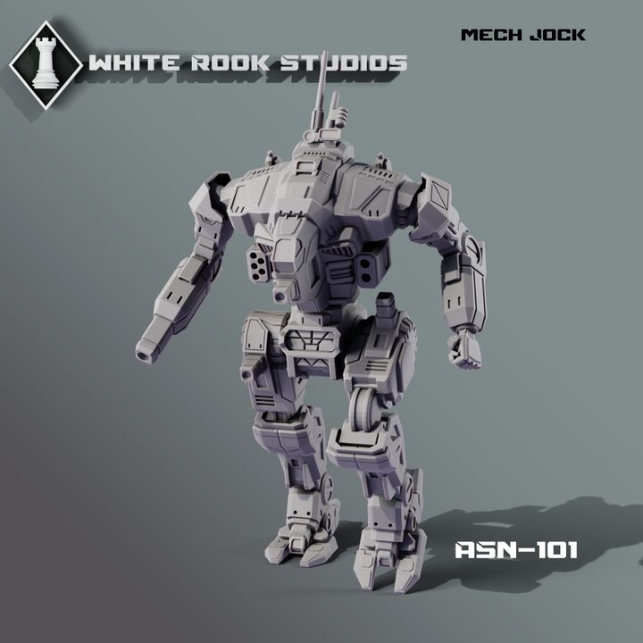 3D Printable American Mecha - ASN Hired Killer - Mech Jock by White ...