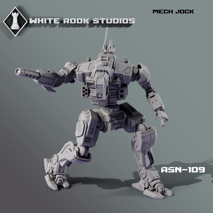 3D Printable American Mecha - ASN Hired Killer - Mech Jock by White ...