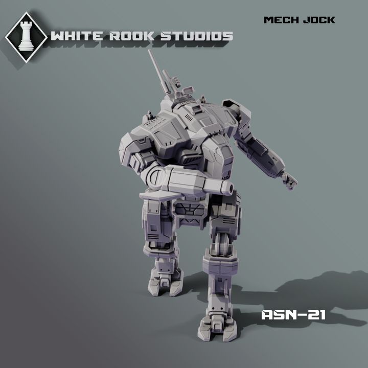3D Printable American Mecha - ASN Hired Killer - Mech Jock by White ...