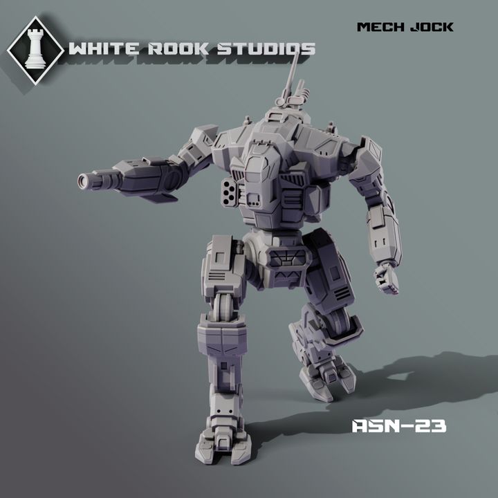 3D Printable American Mecha - ASN Hired Killer - Mech Jock by White ...
