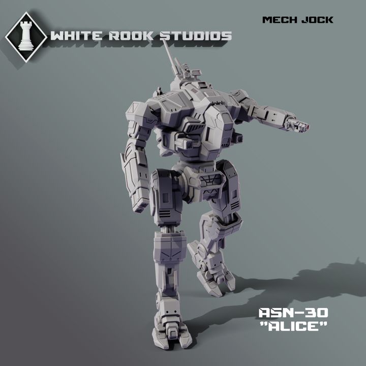 3D Printable American Mecha - ASN Hired Killer - Mech Jock by White ...