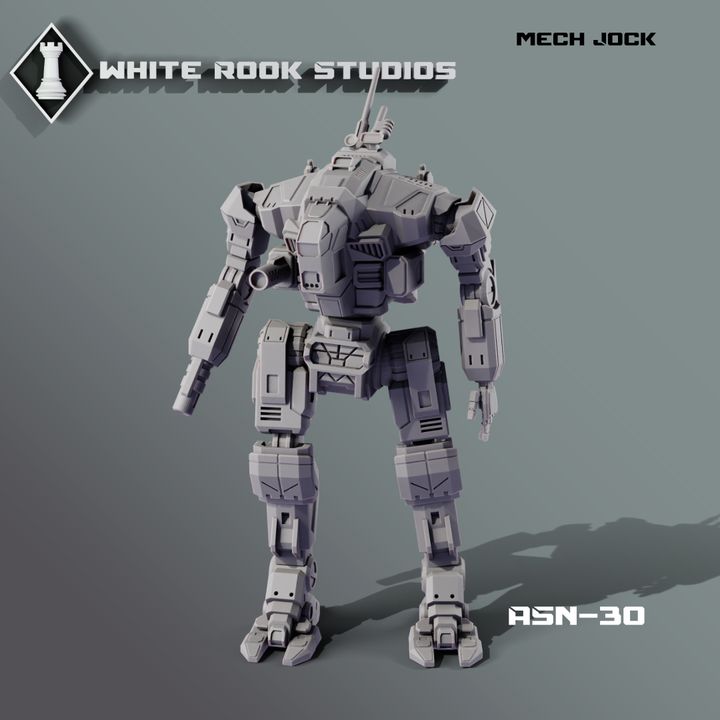 3D Printable American Mecha - ASN Hired Killer - Mech Jock by White ...