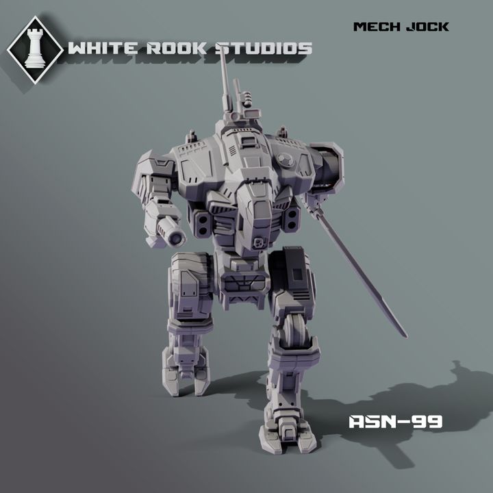 3D Printable American Mecha - ASN Hired Killer - Mech Jock by White ...