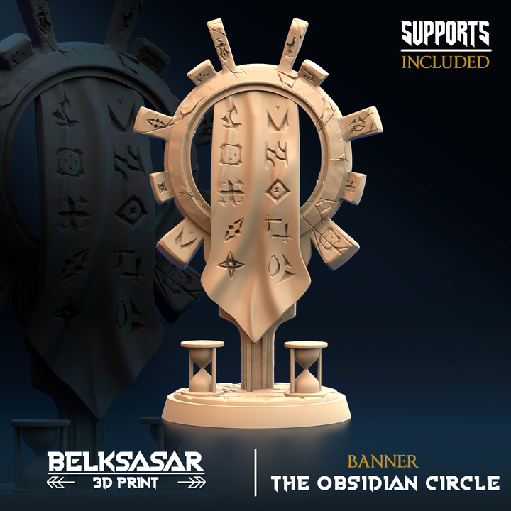 3D Printable The Obsidian Circle - Arcanist by Belksasar