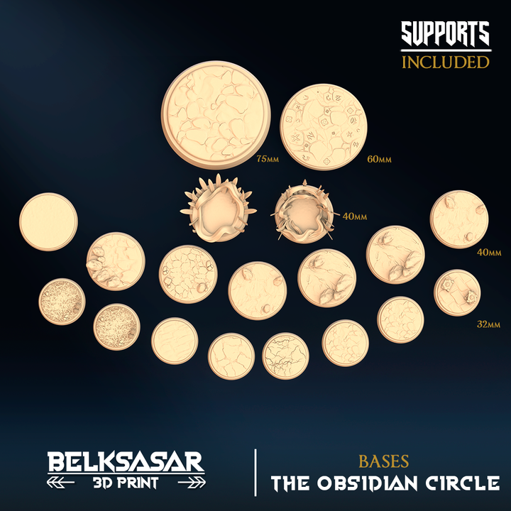 3D Printable The Obsidian Circle - Arcanist by Belksasar