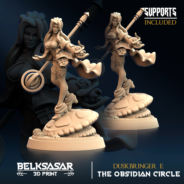 3D Printable The Obsidian Circle - Arcanist by Belksasar
