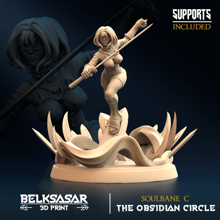 3D Printable The Obsidian Circle - Knight by Belksasar