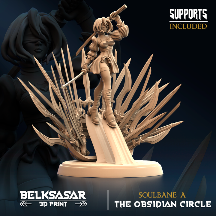 3D Printable The Obsidian Circle - Crusader by Belksasar