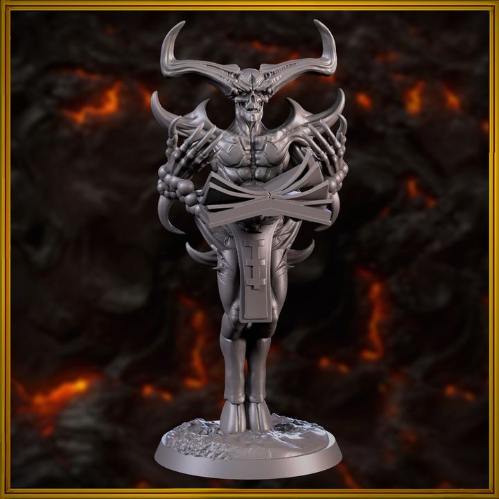 3D Printable Demon Mage by Sergeant Hammer