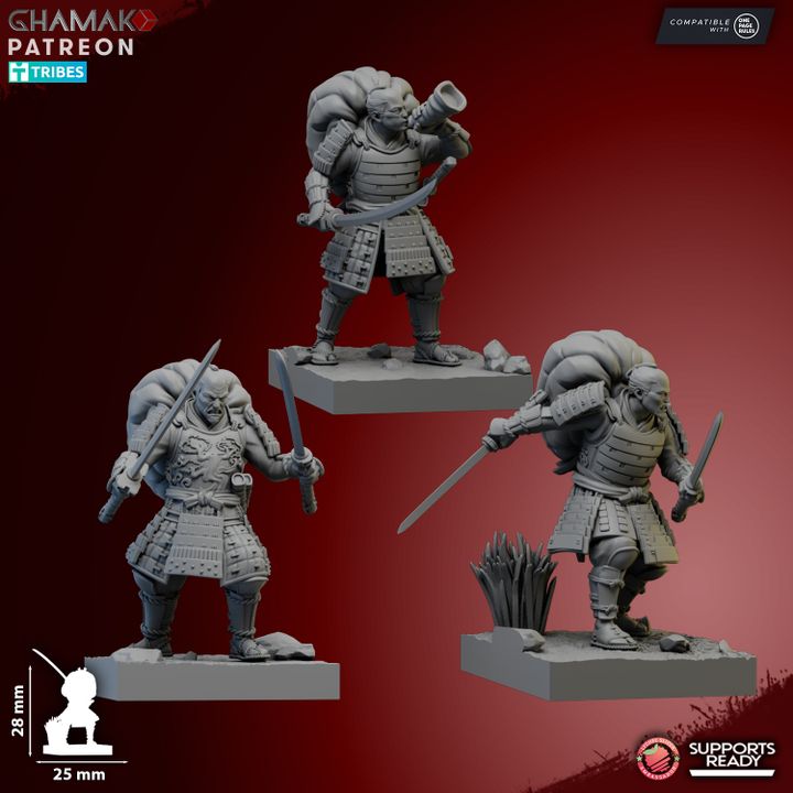 3D Printable Katana Samurai by Ghamak