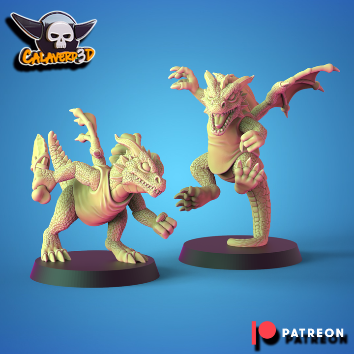 3D Printable Stp Nº41 - Twin Dragons May2025 by Calaverd3D