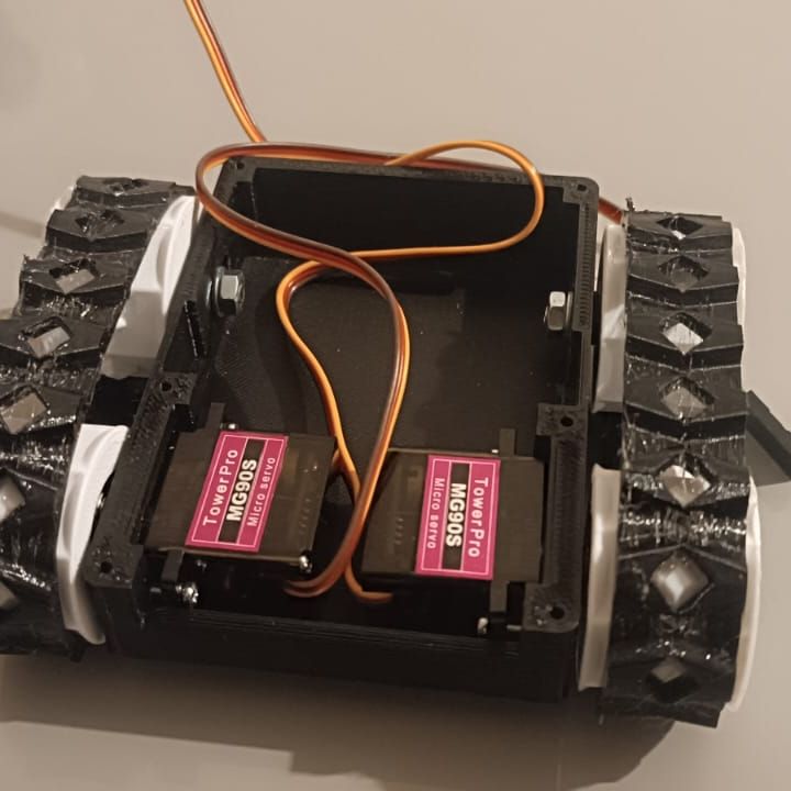 3D Printable Mini Servo Track Chassis - 3D Printed Robotics Platform by ...