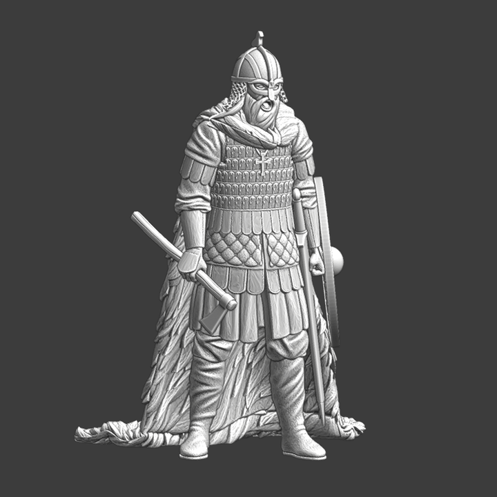 3D Printable Viking King - Wargaming Commander by Northern Crusades ...