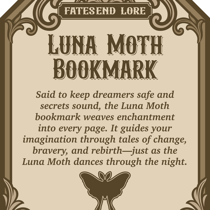 3D Printable Luna Moth Bookmark by FatesEnd