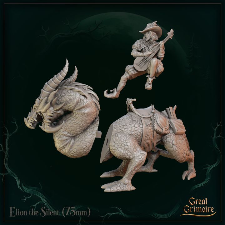 3D Printable Elion the Silent by Great Grimoire
