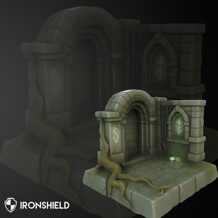 3D Printable Druid Forest Altar Display Base – 3D Printable Diorama ...