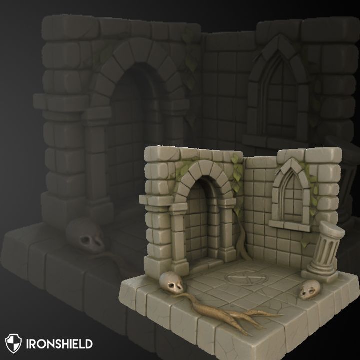 3D Printable Mage Tower Ruins Display Base – 3D Printable Diorama ...