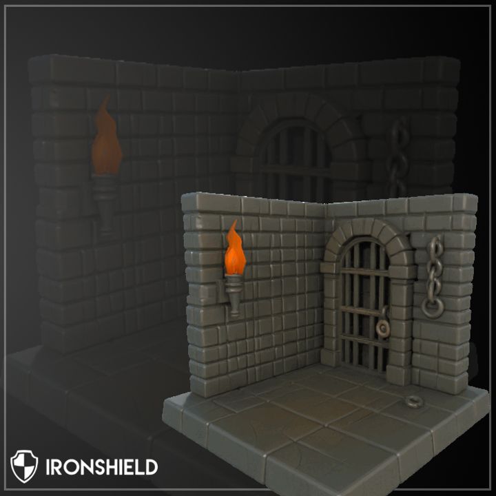 3D Printable Dungeon Jail Display Base – 3D Printable Diorama Terrain ...