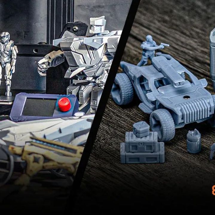 3D Printable Mech miniature T2 by Kmech Mini