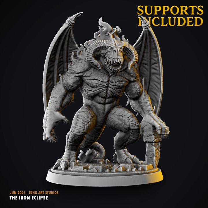 3D Printable Mor'Valak, the Iron Infernal - Echo Art - Iron Eclipse by ...