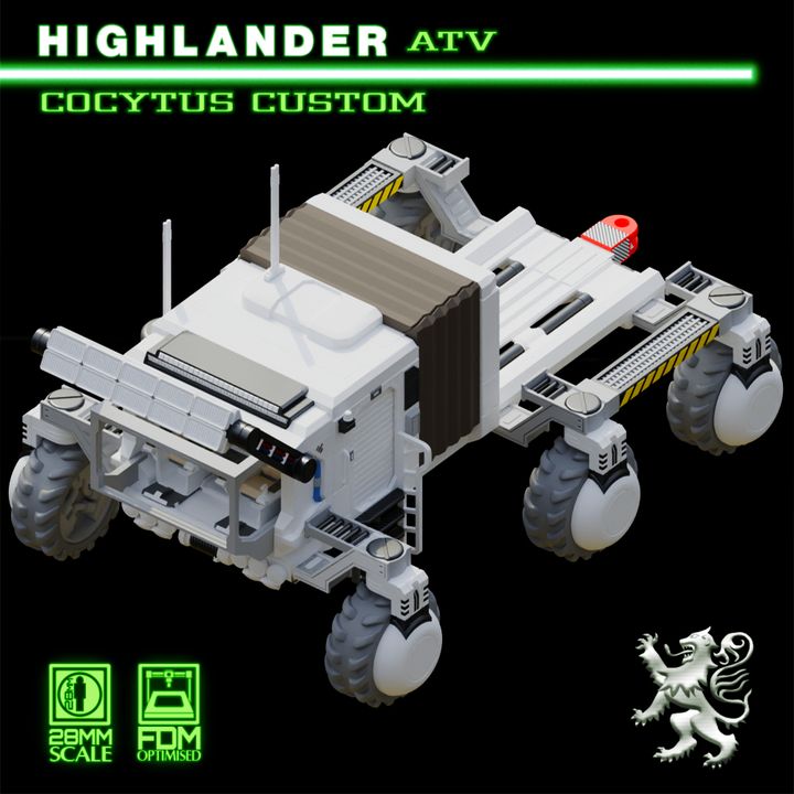 3D Printable Taurus - Highlander ATV - Cocytus Custom by 2nd Dynasty